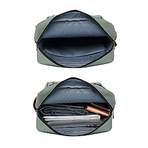 LIZAIDA MENENDEZ Vintage Laptop Backpack for Women Men,Travelling Backpack Casual Daypacks,15.6 Inch College Backpack With USB Charging Port (2-(Light green))