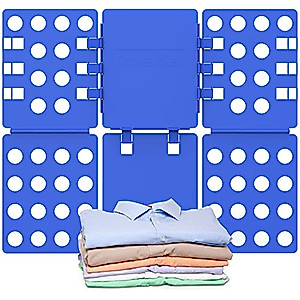 T Shirt Folding Board T Shirt Clothes Folder Laundry Organizer Fold Clothes,Blue