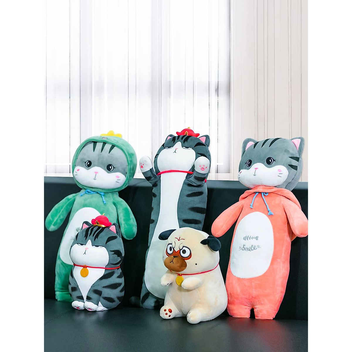 Joy Peach Plushies，Cat Plush Toys,30 in Super Soft Cat Pillow,Cat Plush Pillow for All Ages，Relieves Loneliness and Fatigue