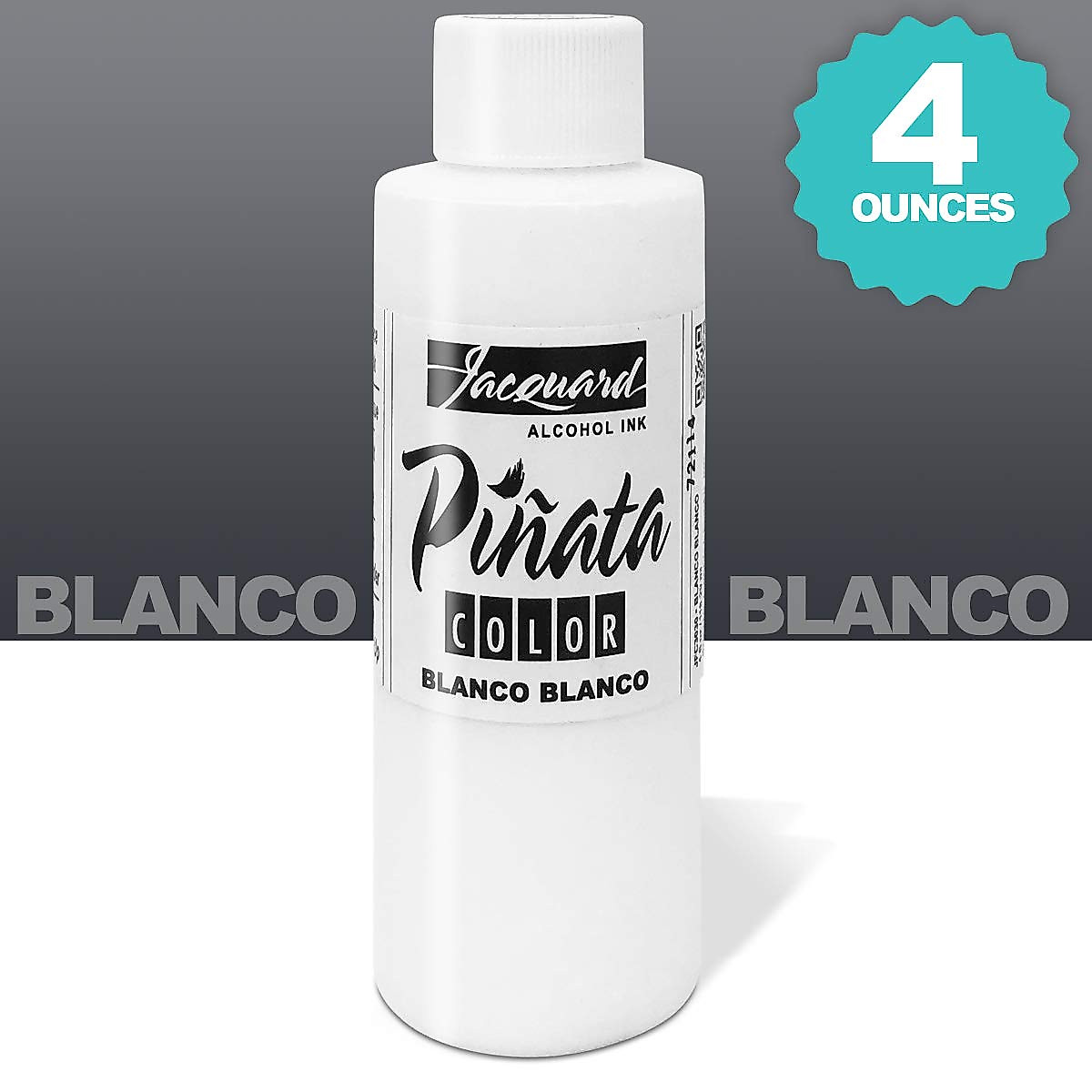 Pinata Blanco Alcohol Ink 4-Ounce, Pixiss 20ml Needle Tip Applicator Bottle and Funnel, Bundle for Yupo and Resin