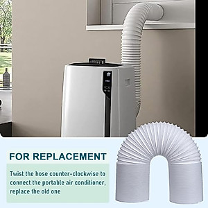 5.9 Inch Portable Air Conditioner Hose - Portable AC Hose with 79" Length Anti-Clockwise Thread, Universal AC Exhaust Hose Air Conditioner Parts Accessories