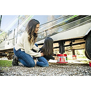 ANDERSEN HITCHES | RV Accessories and Supplies | Trailer Jack Blocks 2-Pack w/ Magnets | Leveling Stabilizers Jackstands Quickjack | 3608