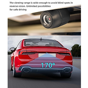 RACOONA Backup Camera,Backup Camera for Car,Back Up Camera,Car Accessories HD Night Vision Reverse Camera Rear View Camera,170 Degree Wide View Angle Rear View Backup Camera for Car Truck SUV RV