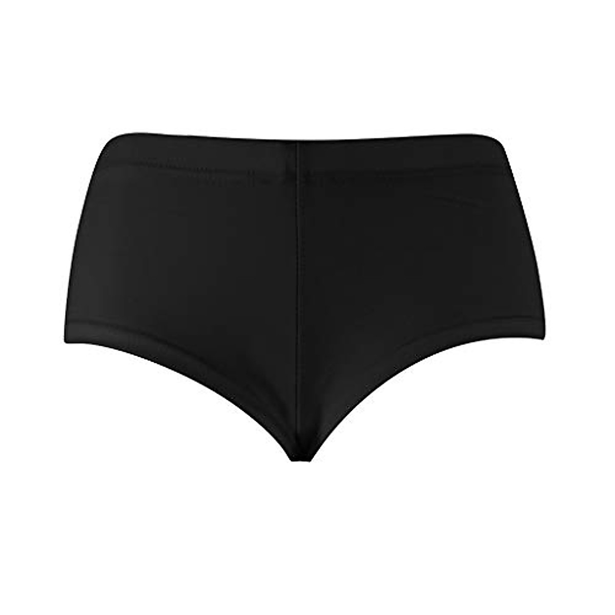 Women's Low Waist Yoga Shorts Gym Workout Ruched Booty Dance Hot Pants Athletic Butt Lifting Sports Leggings Bottoms Black