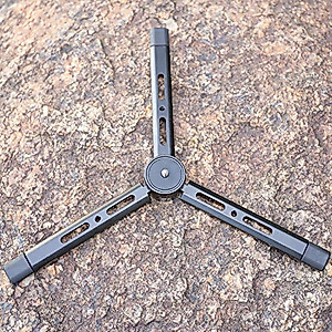 EaxanPic Aluminum Mini Tripod,Desktop Tabletop Stand Tripod for Zhiyun Smooth Q/4, Crane Plus/2, Osmo Mobile, Ronin-S, Vimble 2,Gimbal Handle Grip Stabilizer Tripod
