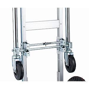 SHZOND 2 in 1 Aluminum Hand Truck Dolly 770lbs Weight Capacity Convertible Hand Truck Utility Cart (2 in 1)