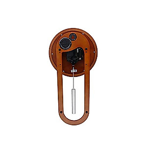 Seiko Circular & Sleek Wall Clock with Pendulum and Dual Chimes