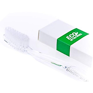 ECO Amenities Travel Toothbrush Kit - Manual Disposable Toothbrush with Toothpaste, in Individually Wrapped Paper Box, 100 Sets per Case - Travel Set for Hotels and Hospitality