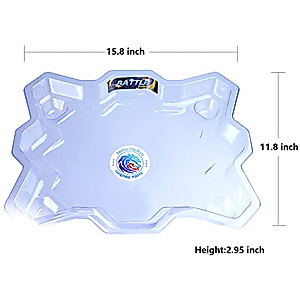 Aimoly Stadium Battle Arena for Beyblade Burst Battling Tops Game (Transparent)