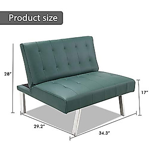 U/D GYDQX PU Leather Convertible Folding Sofa Chair,Single Futon Sofa Couch GYDQX