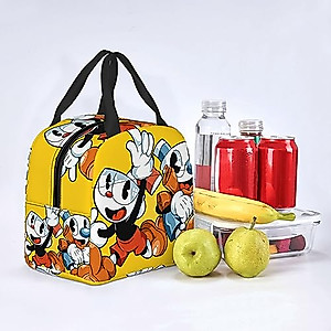 Unisex Travel Lunch Bag for Men Boys Lightweight Lunch Box Anime Lunch Cooler Bags for Work/School/Picnic/Office/Hiking/Outdoor/Camping/Fishing