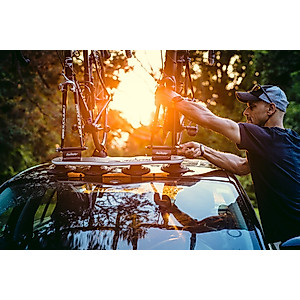 SeaSucker Mini Bomber MAX Bike Rack - Carries 2 Bikes (Includes HUSKE Plugs Compatible with The Most Popular Bike Types)