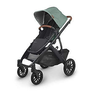 Vista V2 Stroller - Gwen (Green mélange/Carbon/Saddle Leather)
