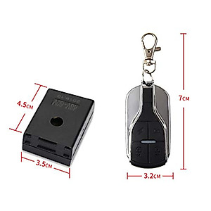 Garneck Motorcycle Anti Theft Security Alarm System with Double Remote Waterproof for 48V 60V 64V 72V Scooter Bicycle - Remote Control Random Style