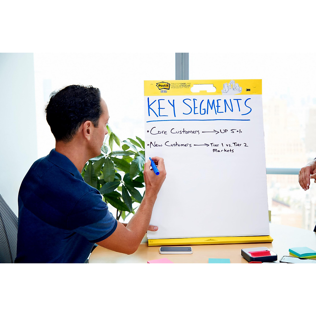 Post-it Super Sticky Portable Tabletop Easel Pad, Great for Virtual Teachers and Students, 20x23 Inches, 20 Sheets,Pad, 2 Pads (563 VAD 2PK)