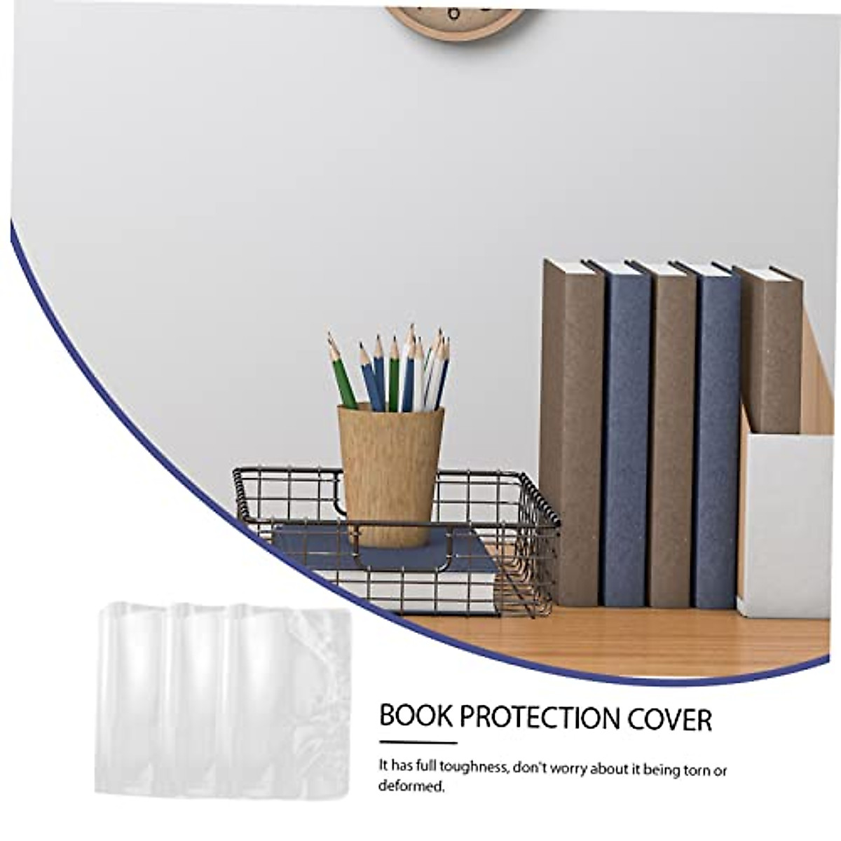 Operitacx 15 Pcs Laptop Case Clear Sheet Protectors Clear Notebook Cover Plastic Book Film Notebook Cover Protector Adjustable Book Cover Book Protection Cover Book Coat PVC Plan Textbook A5