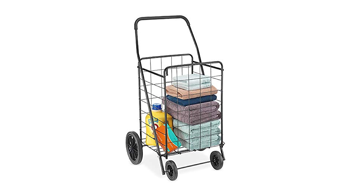 Whitmor Extra Large Rolling Utility Cart | Durable & Collapsible