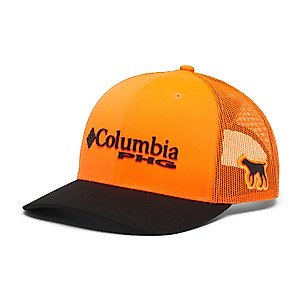 Columbia Unisex PHG Logo Mesh Snap Back - High, Blaze/Black, One Size