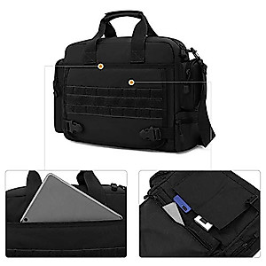 CamGo Tactical Briefcase 14 inch Laptop Messenger Bag Military Style Shoulder Bag Handbag for Men