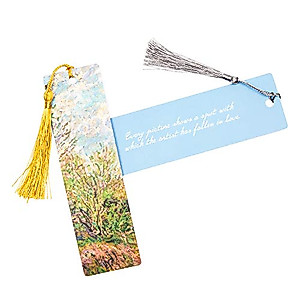 Tassel Bookmarks, Impressionist Art (7 x 2 in, 24 Pack)