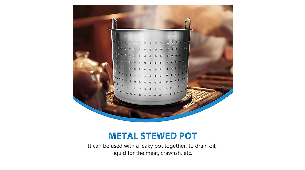 UPKOCH Stainless Steel Crawfish Pot for Seafood & Boil | Multi-Use ...