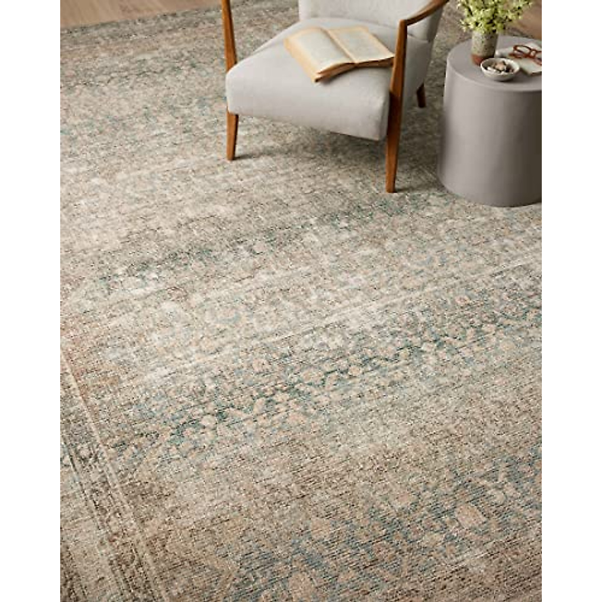 Loloi Angela Rose x Loloi Aubrey Collection AUB-03 Jade/Natural 2'-3" x 3'-9" Accent Rug