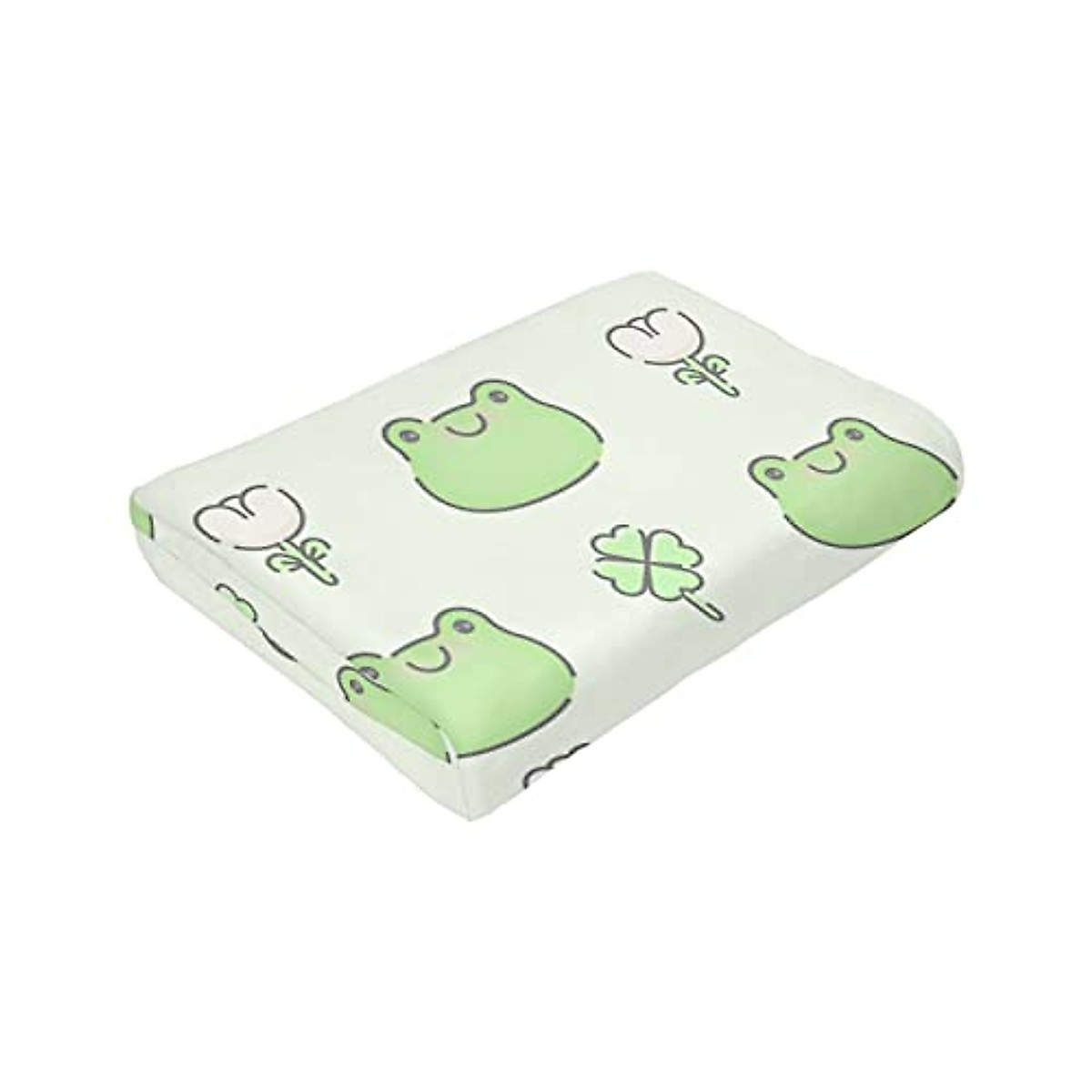 Pubnico Cute Green Frogs Blanket , Flannel Blanket Fluffy Cozy Fuzzy Throws Non-Shedding for Nap Bed Sofa Couch Home Decor, Adults Kids Teens Frog Gifts