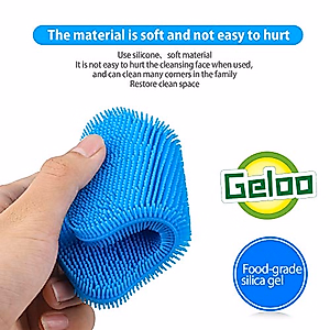 Geloo 3 Pack Silicone Sponge Kitchen Sponge, Sponges for Dishes Washing Kitchen Gadgets Cleaning Brush, Dish Sponges Double Sided Silicone Sponge Brush