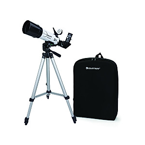 Celestron – EclipSmart Safe Solar Eclipse Telescope – 50MM Refractor – Meets ISO 12312-2:2015(E) Standards – Observe Solar Eclipses & Sunspots – Permanently Attached Solar Safe Filter & Finderscope