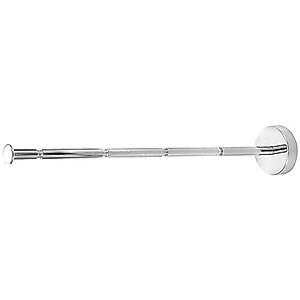Angoily Wall Mount Clothes Bar Iron Pipe Hanger Holder Organizer Garment Holder Rack Spacer Saver for Home Bedroom Bathroom Silver