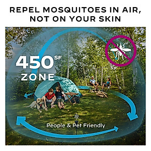 Thermacell Mosquito Repellent Perimeter System; Includes 12-Hour Refill; 15 Foot Zone of Mosquito Protection; Effective Mosquito Repellent for Patio; Bug Spray Alternative; Scent Free