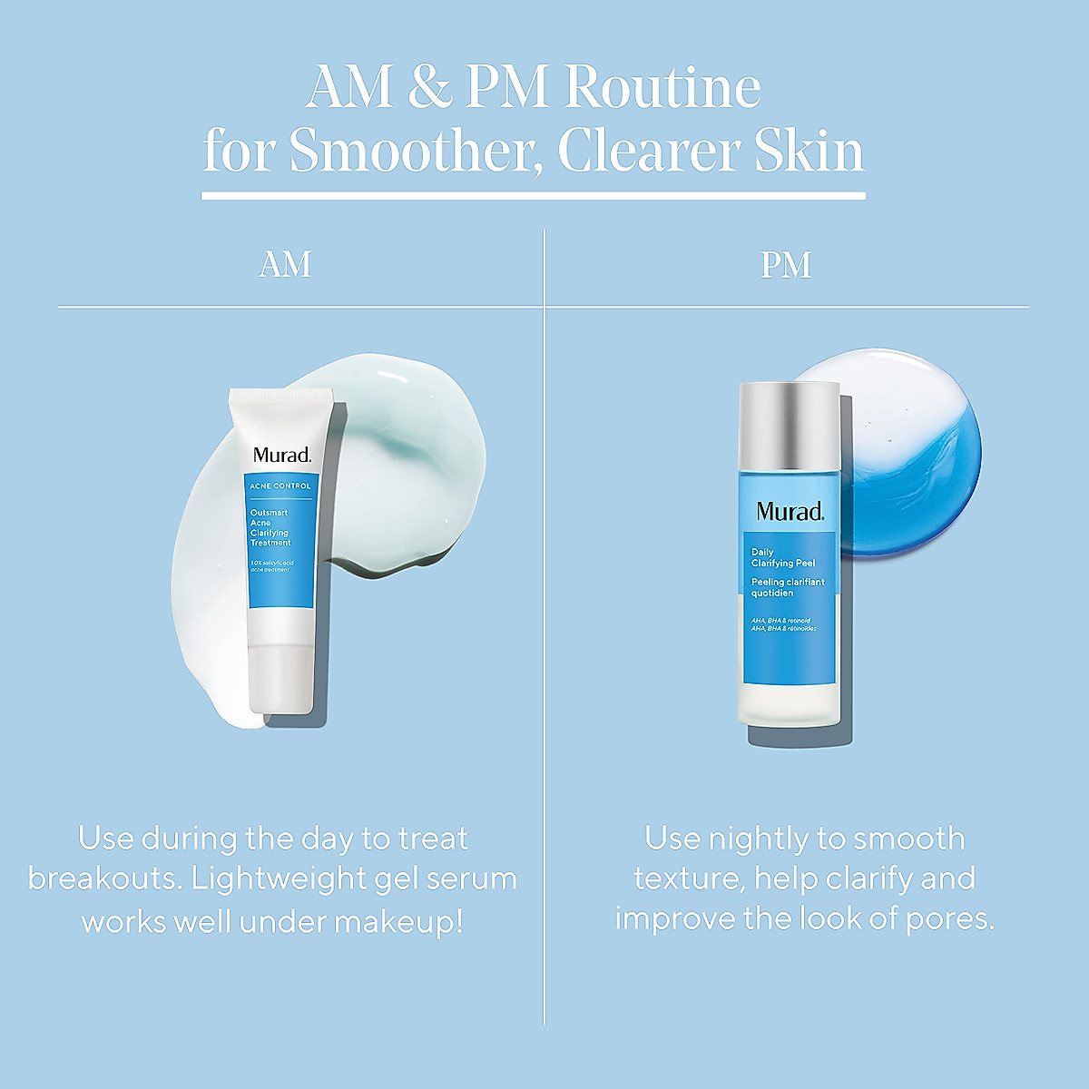 Murad Outsmart Acne Clarifying Treatment - Acne Control Gel Serum with Salicylic Acid - Oily Skin Care Treatment Backed by Science, 1.7 Fl Oz