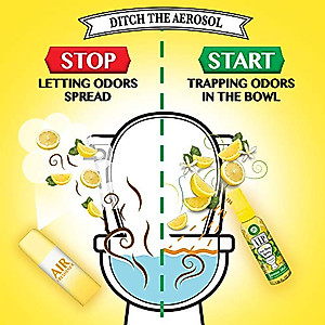 Air Wick V.I.P. Pre-Poop Toilet Spray, Up to 100 uses, Contains Essential Oils, Rosy Starlet Scent, Travel size, 1.85 oz, Holiday Gifts, White Elephant gifts, Stocking Stuffers