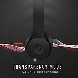 Apple Beats Solo Pro Wireless Noise Cancelling On-Ear Headphones H1 Headphone Chip, Class 1 Bluetooth, Active Noise Cancelling, Transparency, 22 Hours of Listening Time - Black