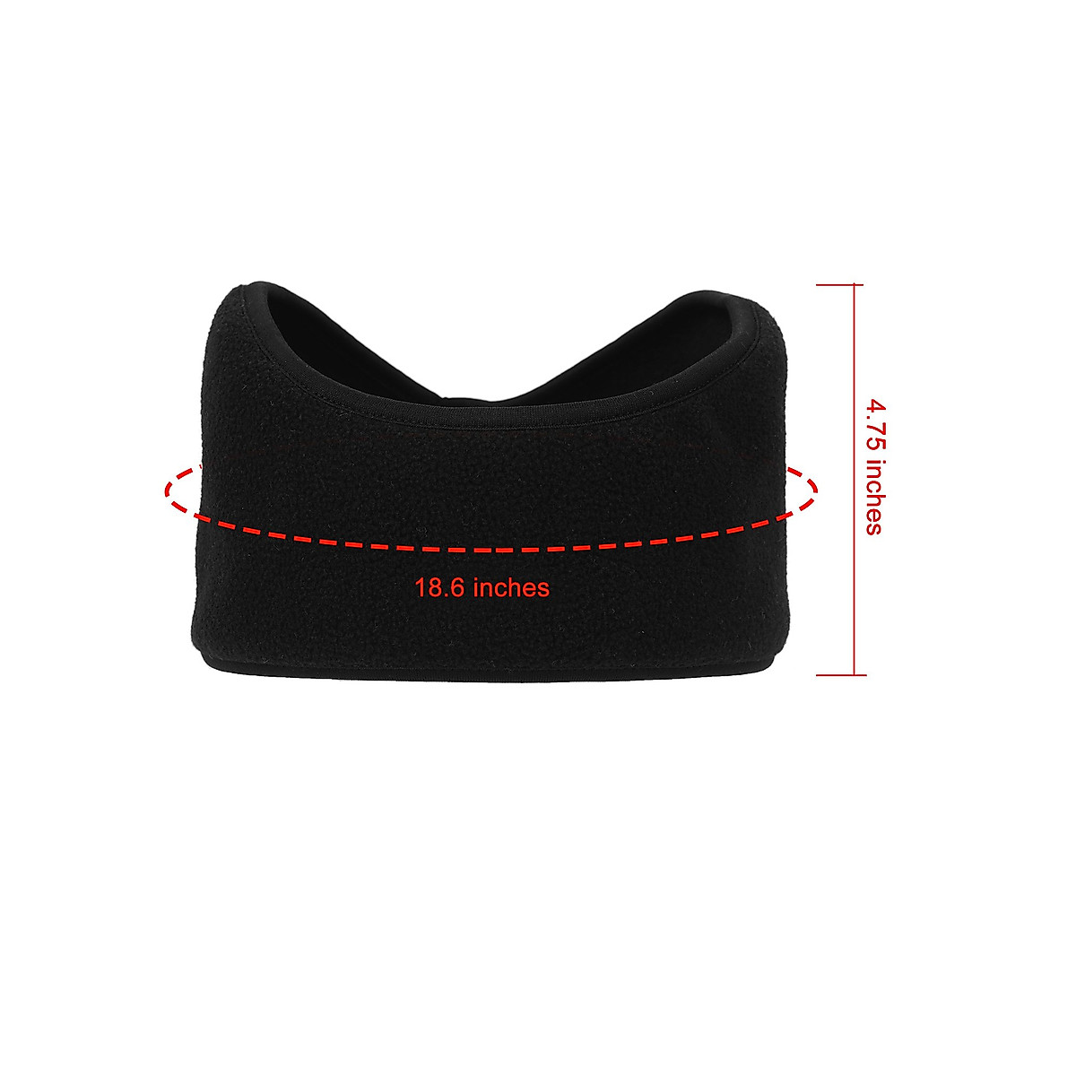 BBTO 3 Pcs Ear Warmer Fleece Headbands Ear Muffs Winter Running Gear for Women Men Adult(Black)