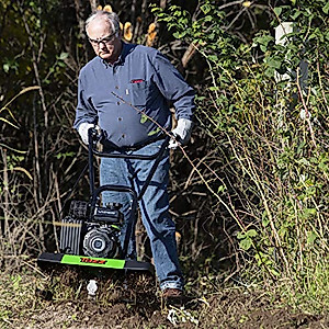Tazz 35310 2-in-1 Front Tine Tiller/Cultivator, 79cc 4-Cycle Viper Engine, Gear Drive Transmission, Forged Steel Tines, Multiple Tilling Widths of 11”, 16” & 21”, Toolless Removable Side Shields,Green
