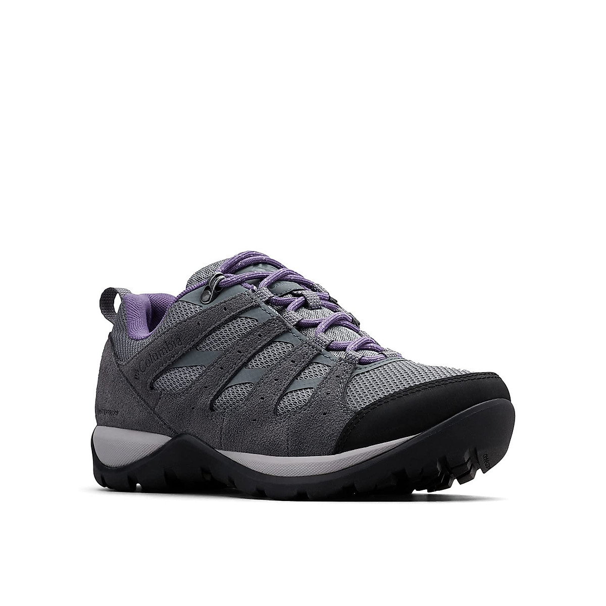 Columbia Women's Redmond V2 Waterproof, Ti Grey Steel/Plum Purple, 10
