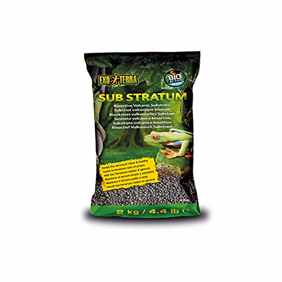 Exo Terra Sub Stratum, Bioctive Volcanic Substrate for Reptile Terrariums, 4.4 lb
