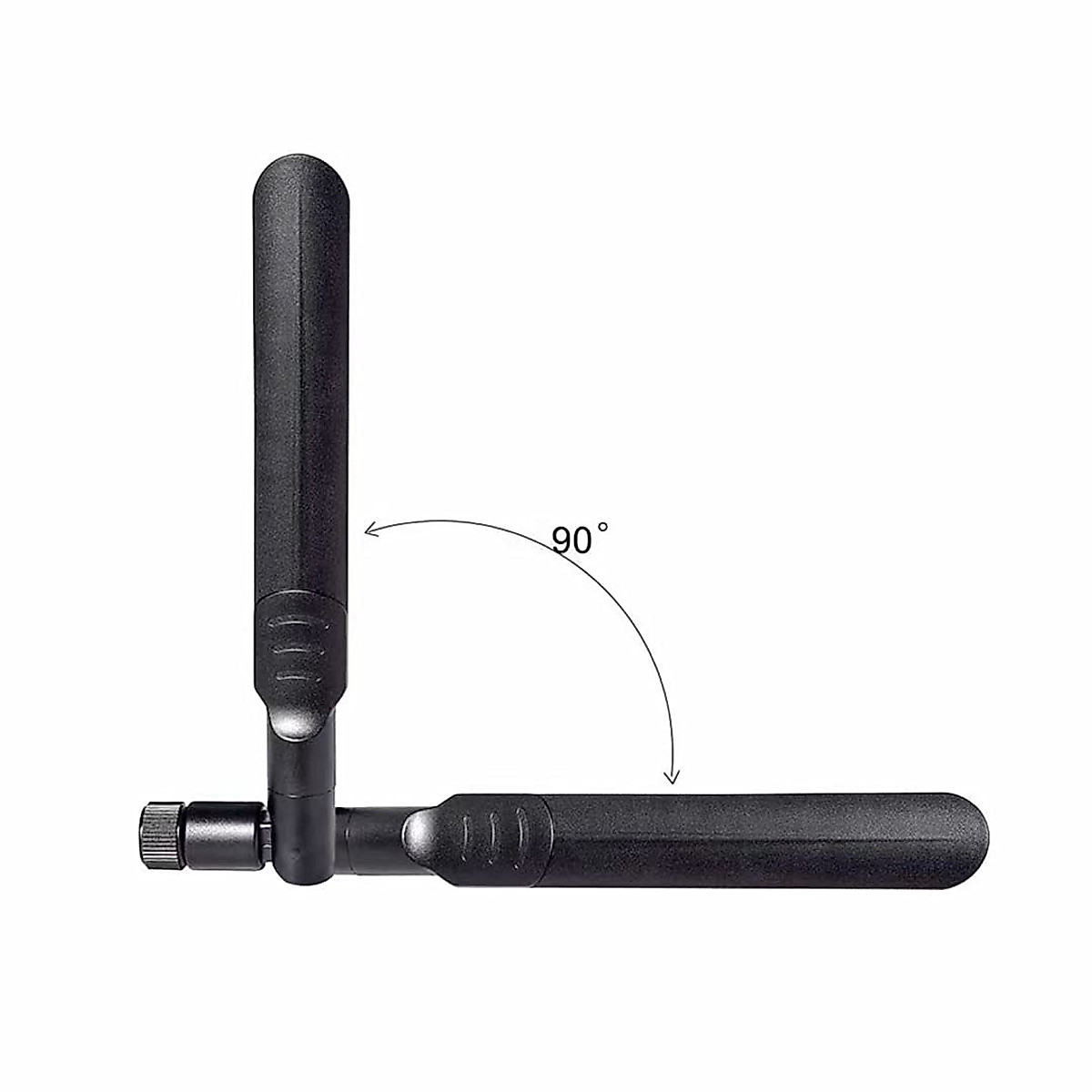 2 x 8dBi WiFi RP-SMA Male Antenna 2.4GHz 5.8GHz Dual Band +2 x 15CM U.FL/IPEX to RP-SMA Female Pigtail Cable for Mini PCIe Card Wireless Routers, PC Desktop, Repeater, FPV UAV Drone and PS4 Build