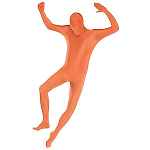 Amscan Party Skin Suit Halloween Costume Orange - Adult Large