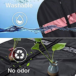 HOUSE DAY Garment Bags for Storage(5 Pack 60 inch) Garment Bags for Travel Lightweight Oxford Fabric Suit Bag For Storage and Travel,Closet,Washable Suit Cover for Dresses,Suits,Coats