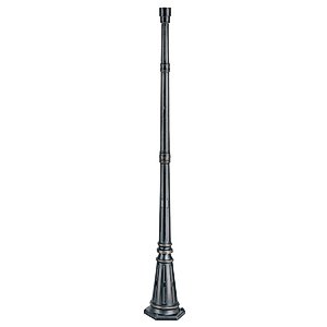 John Timberland Hepworth Traditional Outdoor Post Light Pole and Cap Base Classic Bronze Brown 76 3/4" Accessory for Exterior House Porch Patio Deck Yard Garden Driveway Home Lawn Walkway