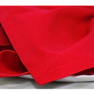 COTTON CRAFT Christmas Red Napkins -12 Pack 100% Cotton Dinner Napkins - All Year Xmas Fall Thanksgiving Celebration Party Gift Holiday Table Napkin - Soft Washable Reusable Cloth Napkin -18x18
