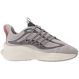 adidas Men's Alphaboost V1 Running Shoe, Grey/Coral Fusion/Magic Grey, 9