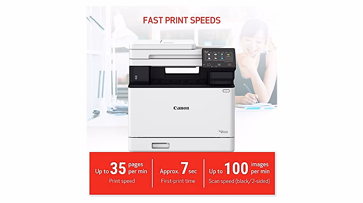 Canon Color MF753Cdw Laser Printer - Fast, Wireless & All-in-One