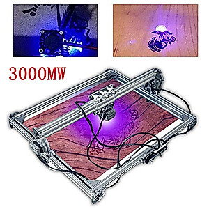 LOYALHEARTDY Desktop Engraving Machine, 3000MW 65x50cm DIY Engraving Cutting Machine Engraver Printer Desktop