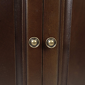 American Legend Traditional Dartboard Cabinet, brown