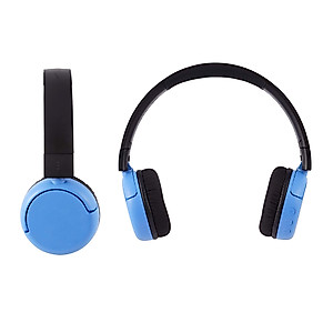 Made for Amazon, Volume Limiting Bluetooth BuddyPhones, PopTime in Blue. Ages (8-15)