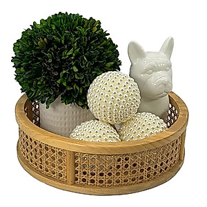 Galt International Decorative Pearl Covered Ball Orbs Bowl Filler Vases & Baskets 3.8” Diameter Set of 3 Vase Bowl Tray Filler Decor Orbs Dining Table Coffeetable Centerpiece Spheres