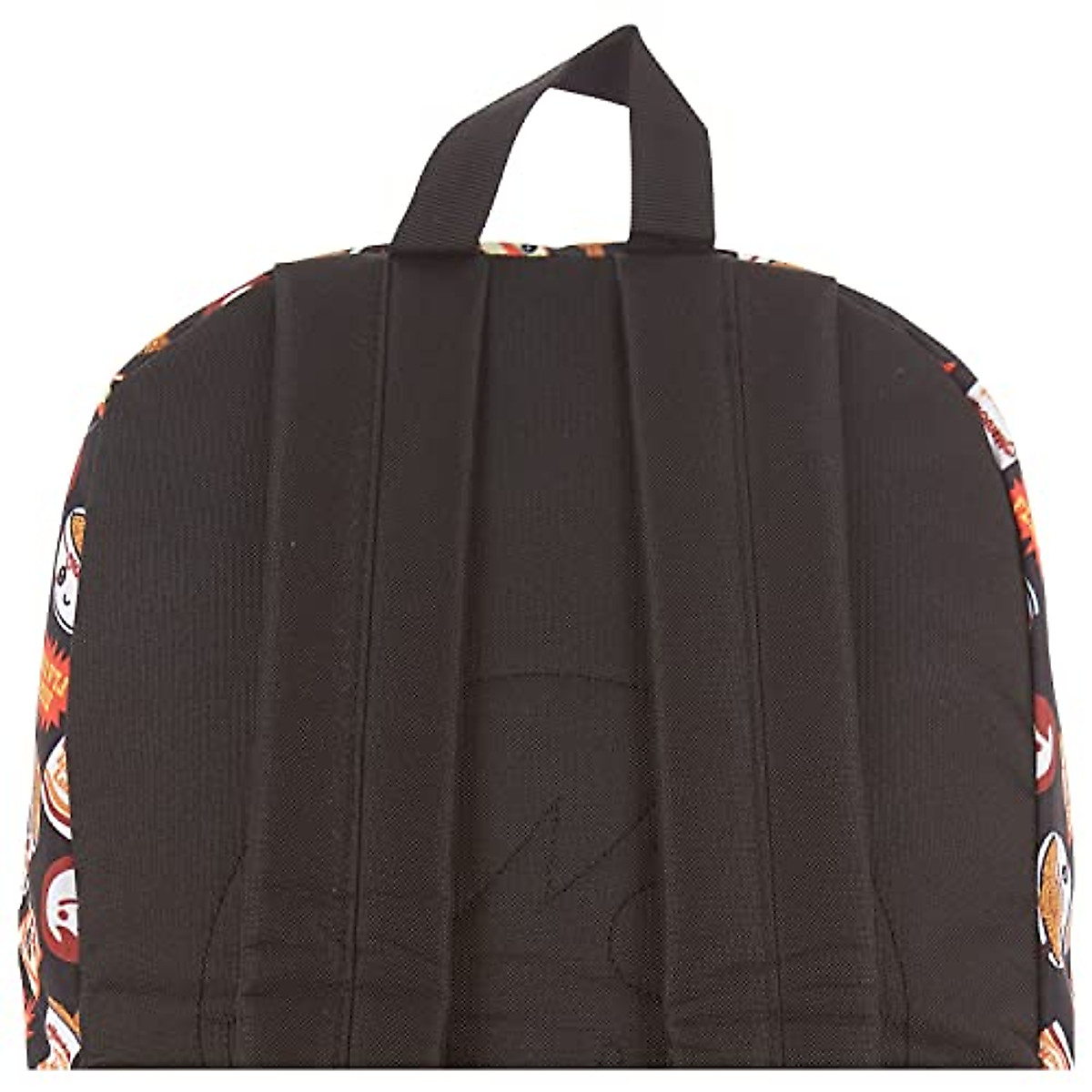 Maruchan Cup Noodles Allover Backpack Ramen Noodles Happiness in a Cup Bookbag - Knapsack for All (Black)